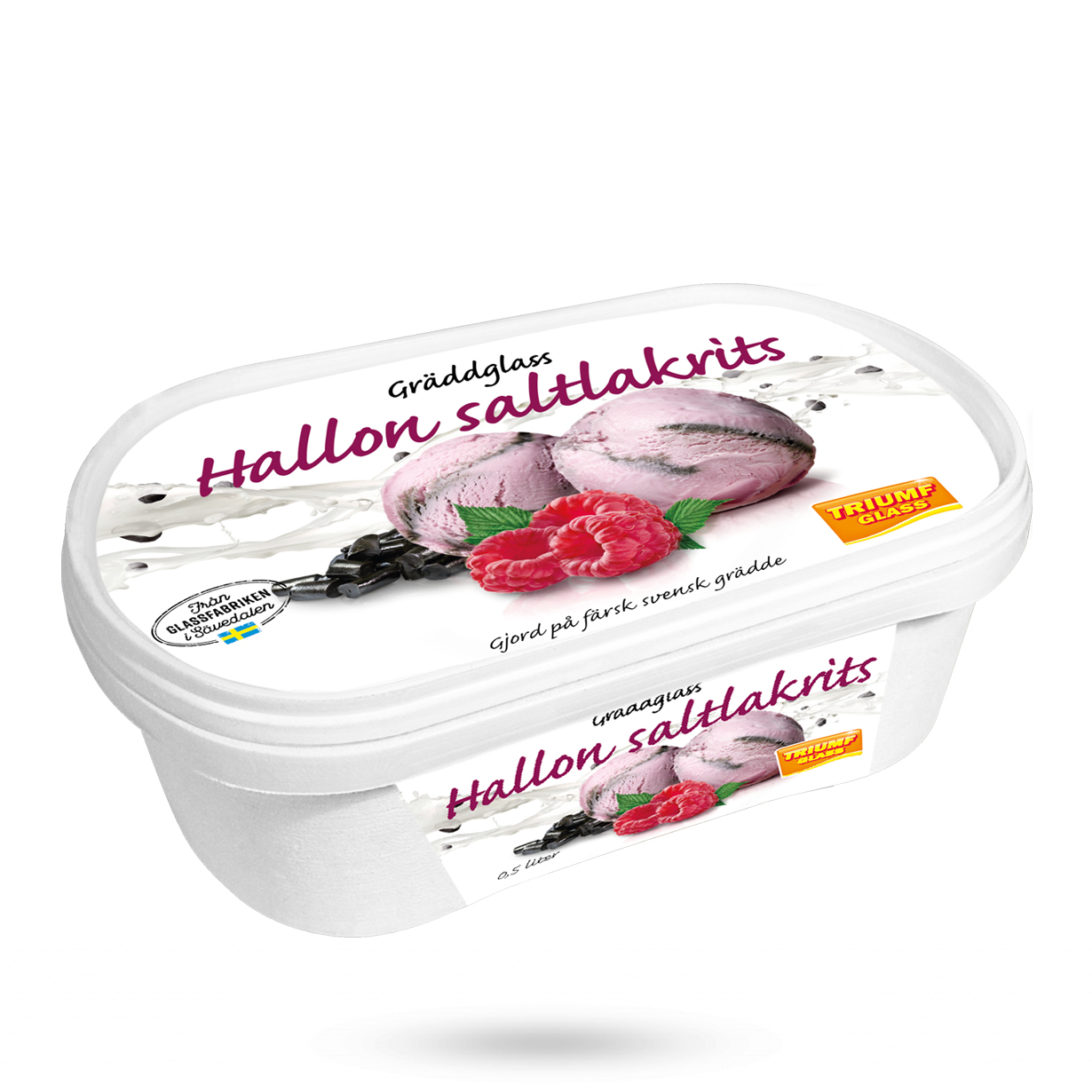Hallon Saltlakrits 0,5L - Triumfglass