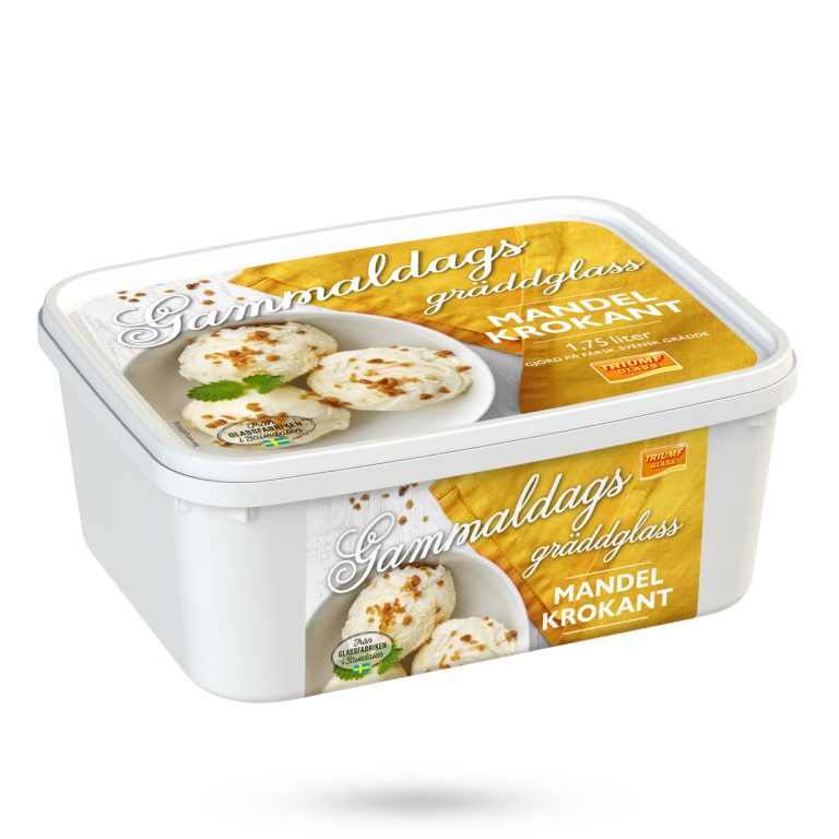 Gammaldags Gräddglass Äkta Vanilj 175 L Triumfglass