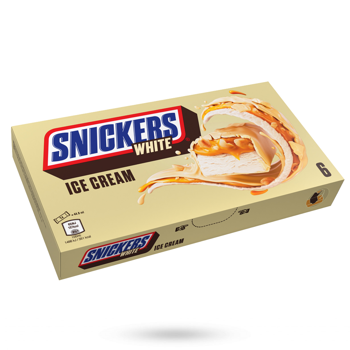 Snickers White 6 glassar - Triumfglass